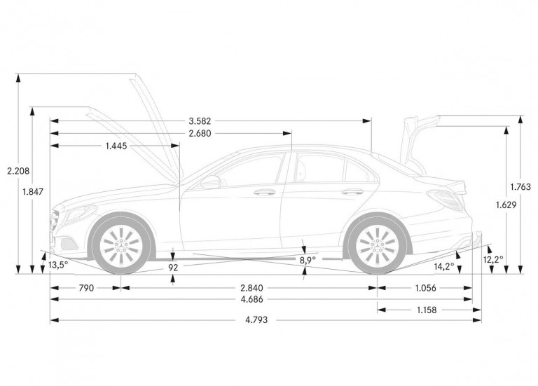 Mercedes-Benz C-, E-, and S-Class: The Key Differences In Dimensions
