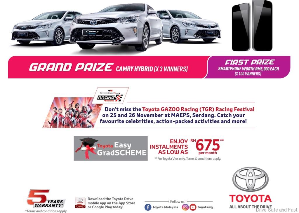 Buy a Toyota and Win up to a Million in Prizes!
