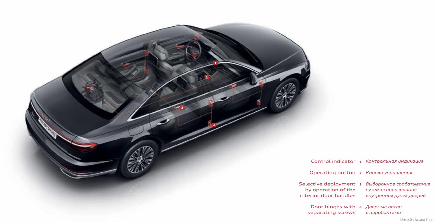Latest Audi A8 L Gets Bulletproof "Security" Model in Russia
