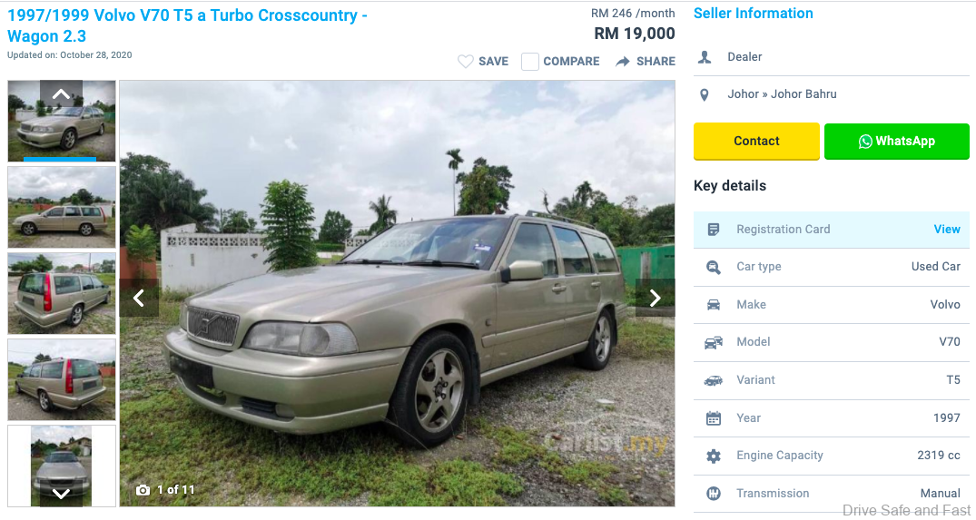 Volvo V70 Turbo T5 Station Wagon used car buyers guide