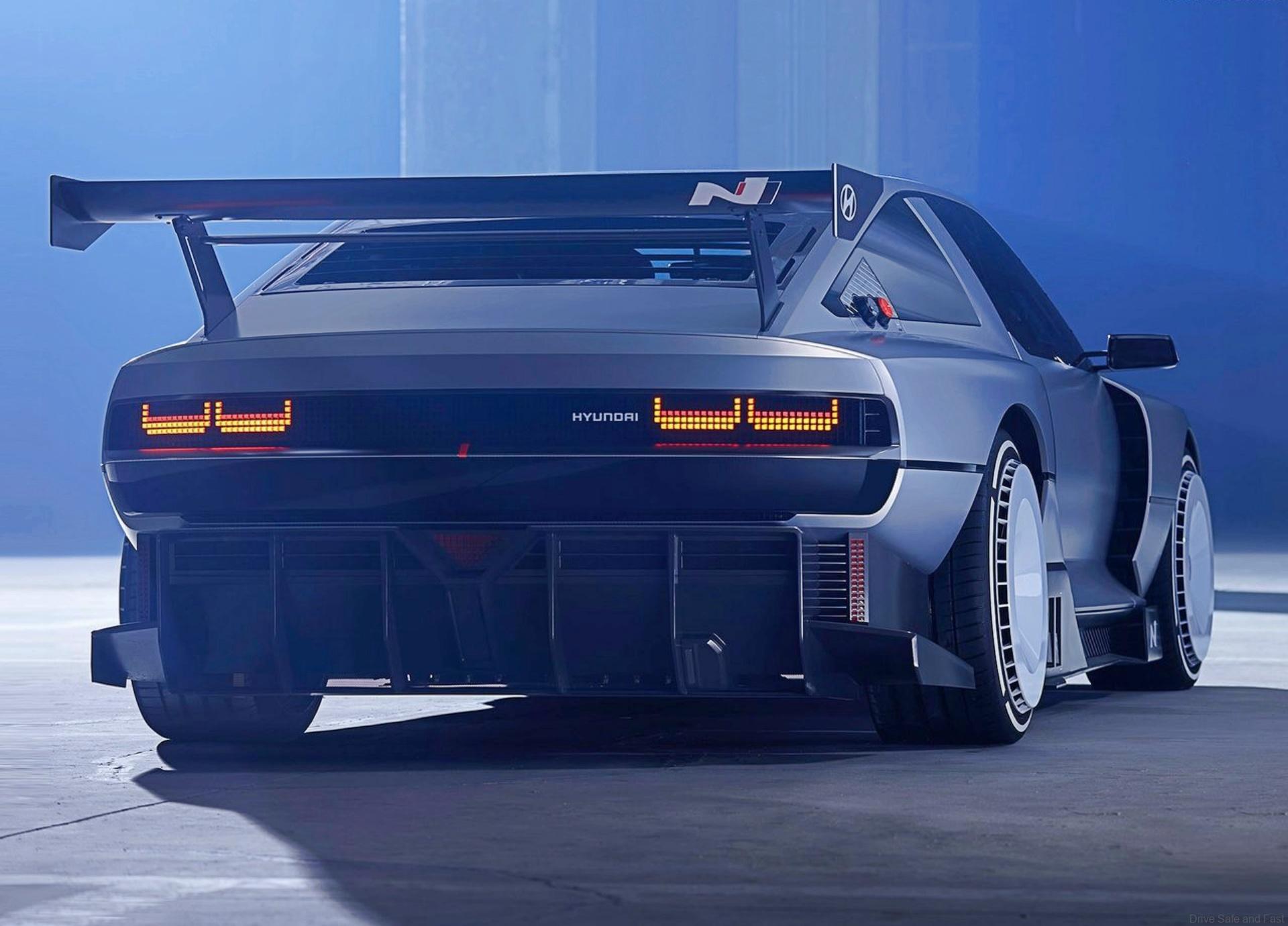 Hyundai N Vision 74 Hydrogen Concept Car Has '80s Styling
