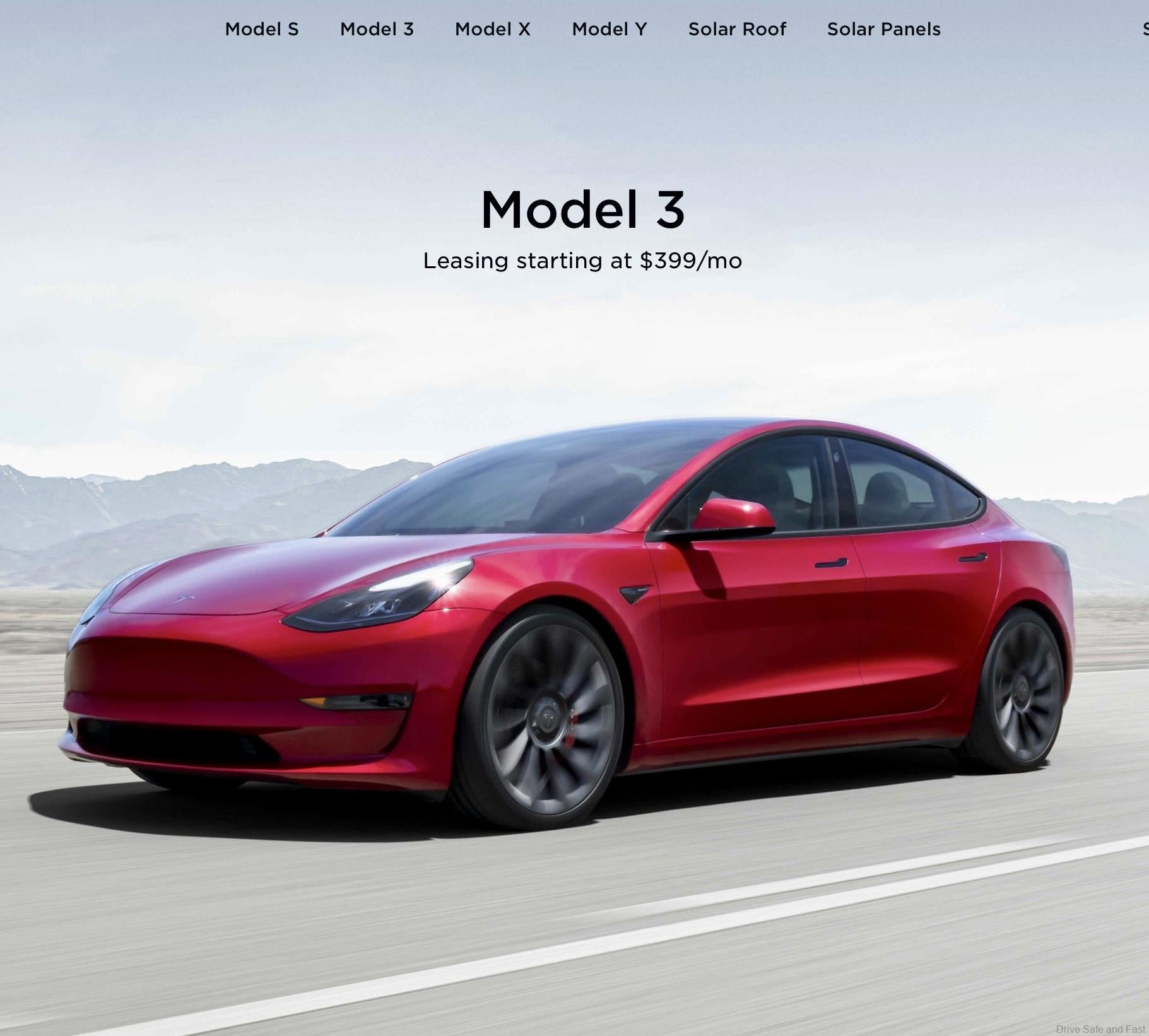 Tesla Model 3 Lease Starting At US$399... Imagine That here!