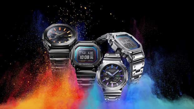 4 New Casio G-Shock Metal Watches In Multi-Coloured Hues