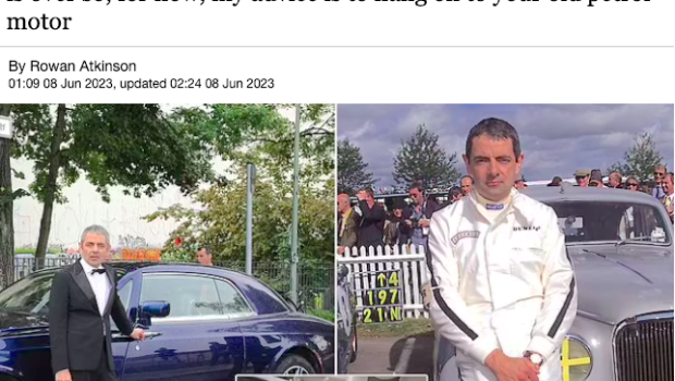 Rowan Atkinson Says Its Time To Ditch The Electric Car