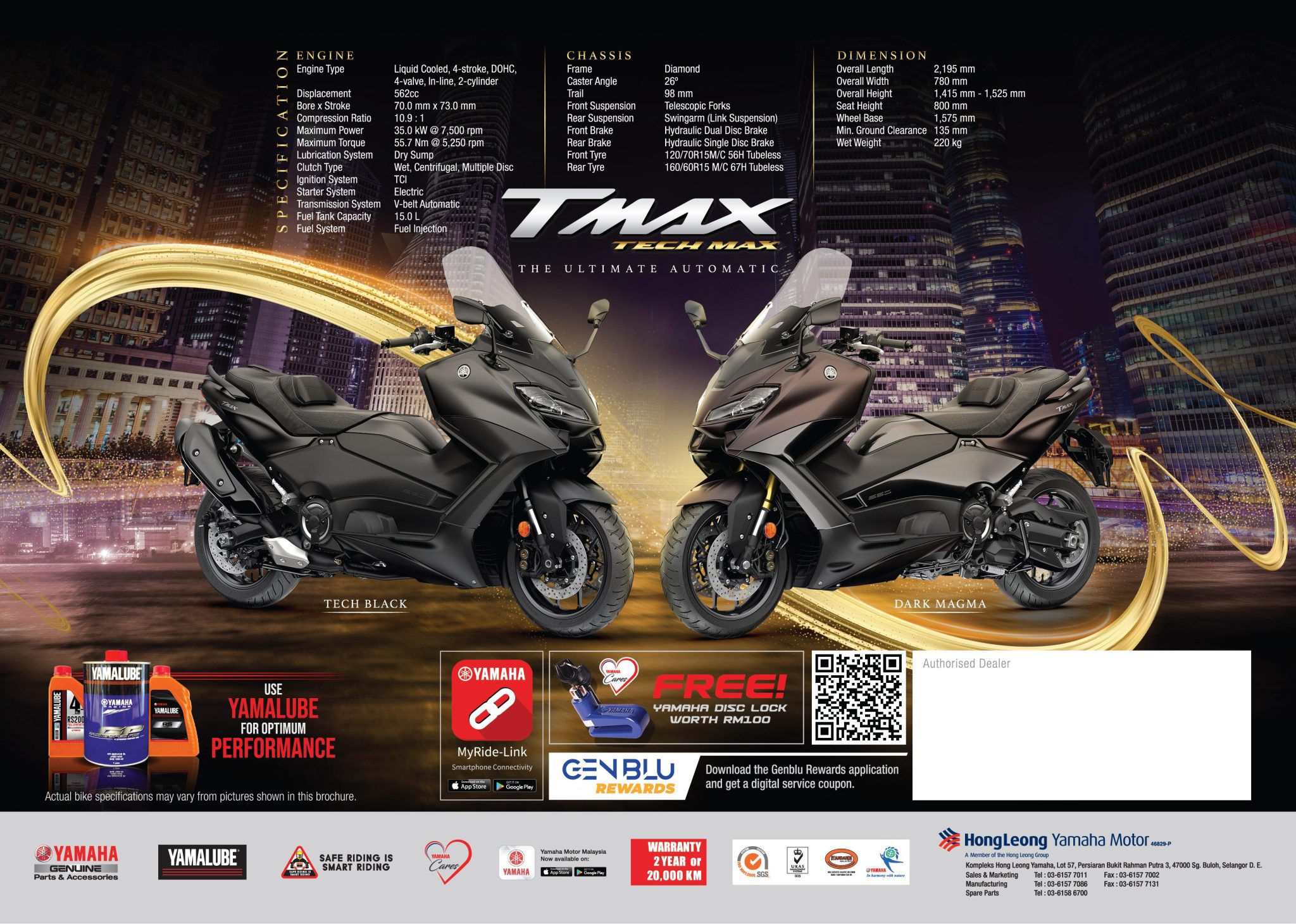Yamaha TMAX Tech Max Now In Malaysia In 2 New Colours