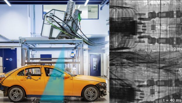 Mercedes-Benz 1st To Use X-Ray Camera During Crash Test