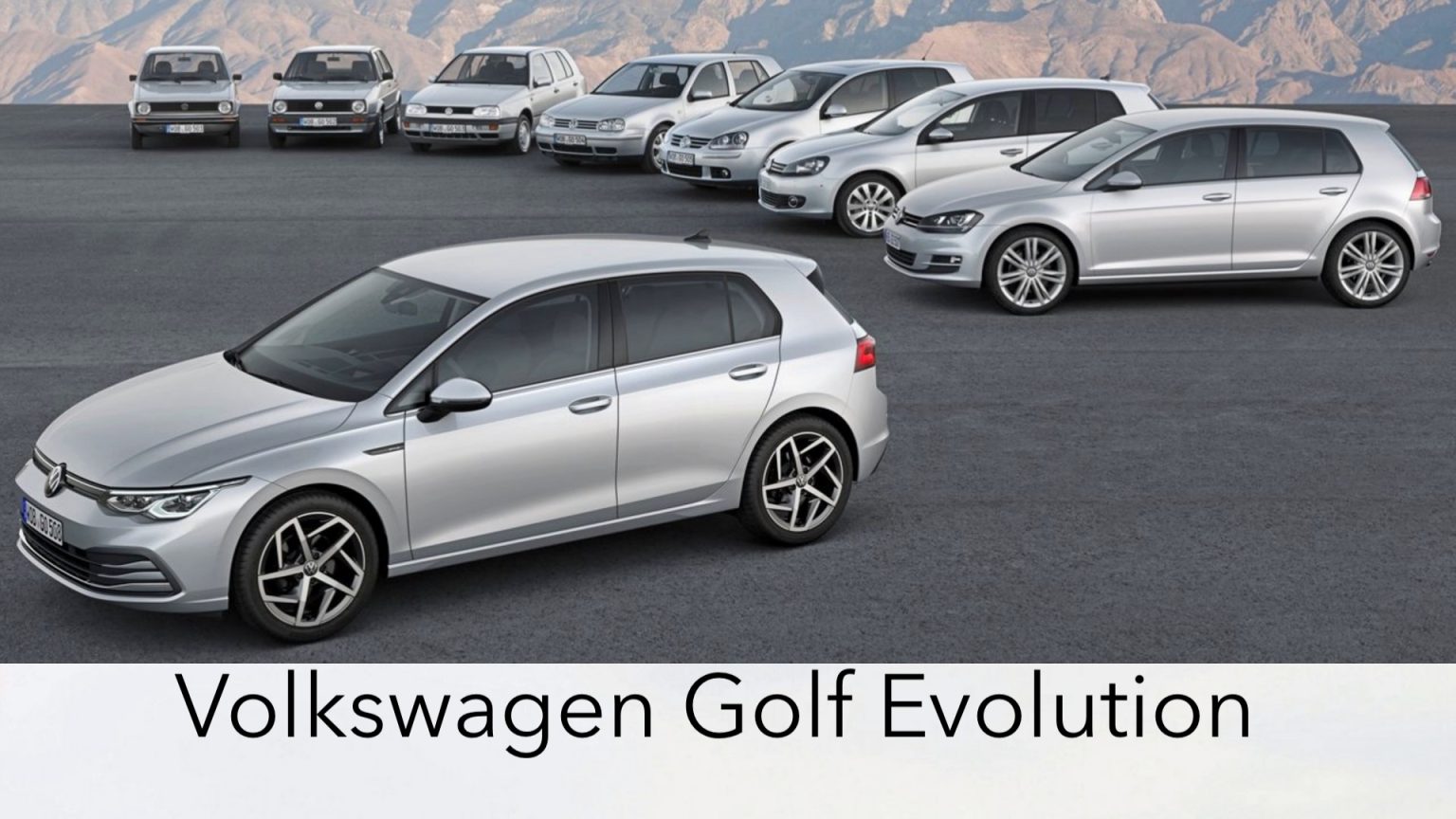50 Years Of Evolution Of The Volkswagen Golf: MK1-to-MK8